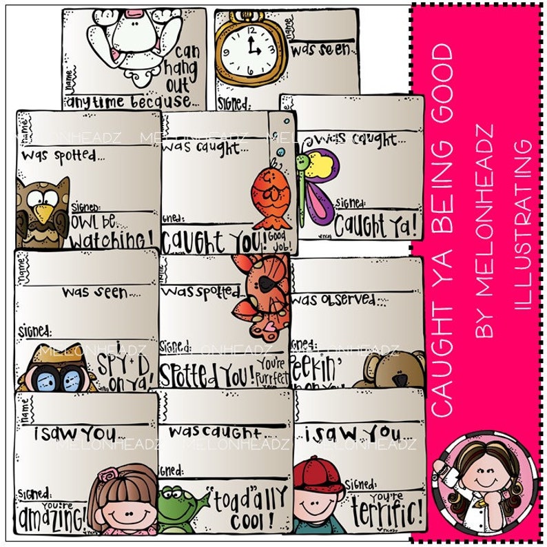 Caught Ya Clip Art - Combo Pack - Etsy