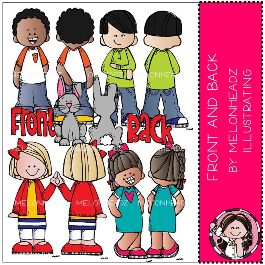 Front and Back Clip Art - Etsy