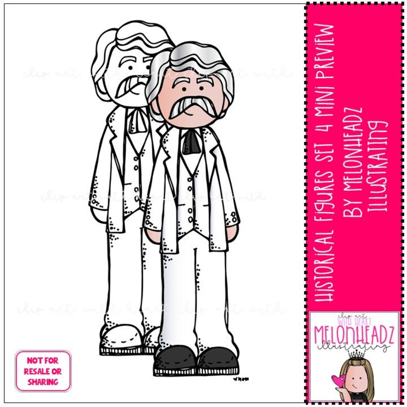 Historical Figures Clip Art Set 4 Mini - Etsy Canada
