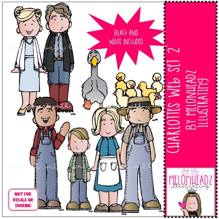 Charlottes Web Clipart Mini Set 2 - Etsy