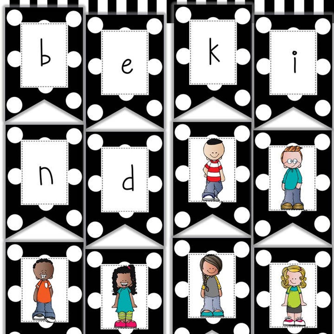 Be Kind Clip Art and Printable Set - Etsy