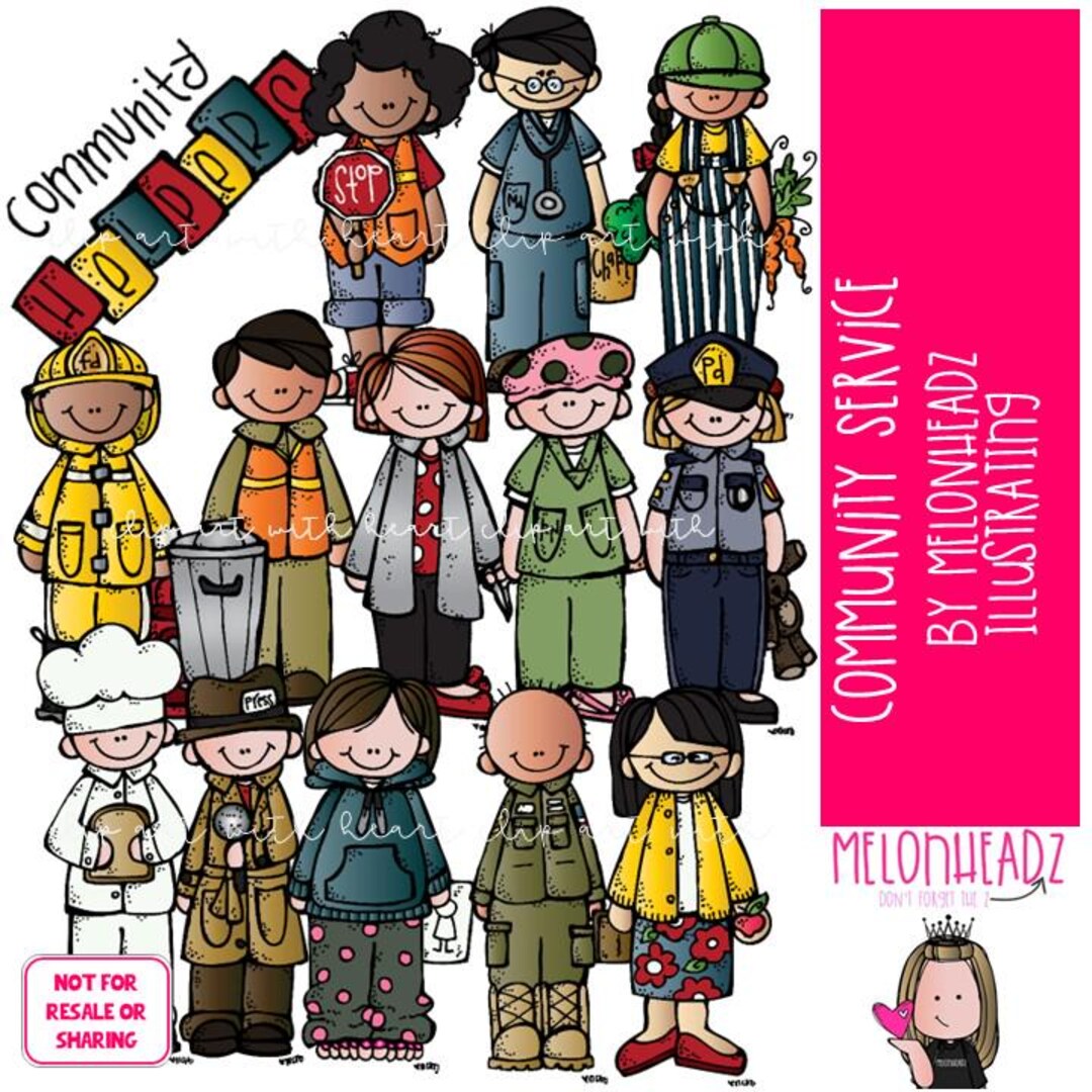 Community Helpers Clip Art, Career, Worker COLORED Version - Etsy Canada