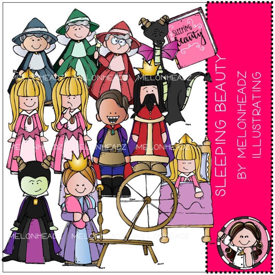 Sleeping Beauty Clip Art - COMBO PACK - Etsy