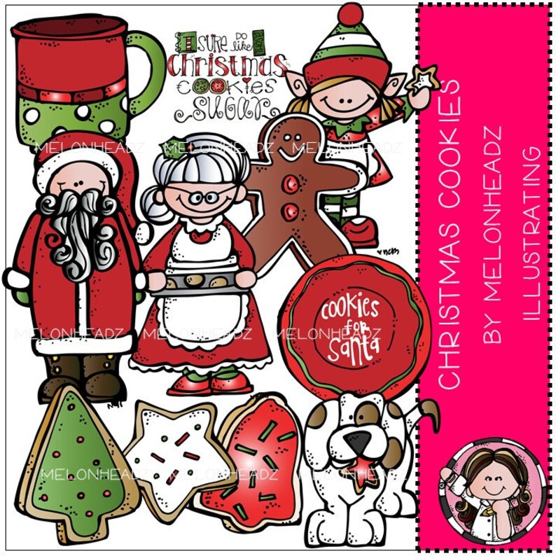 Christmas Cookies Clip Art - Combo Pack - Etsy