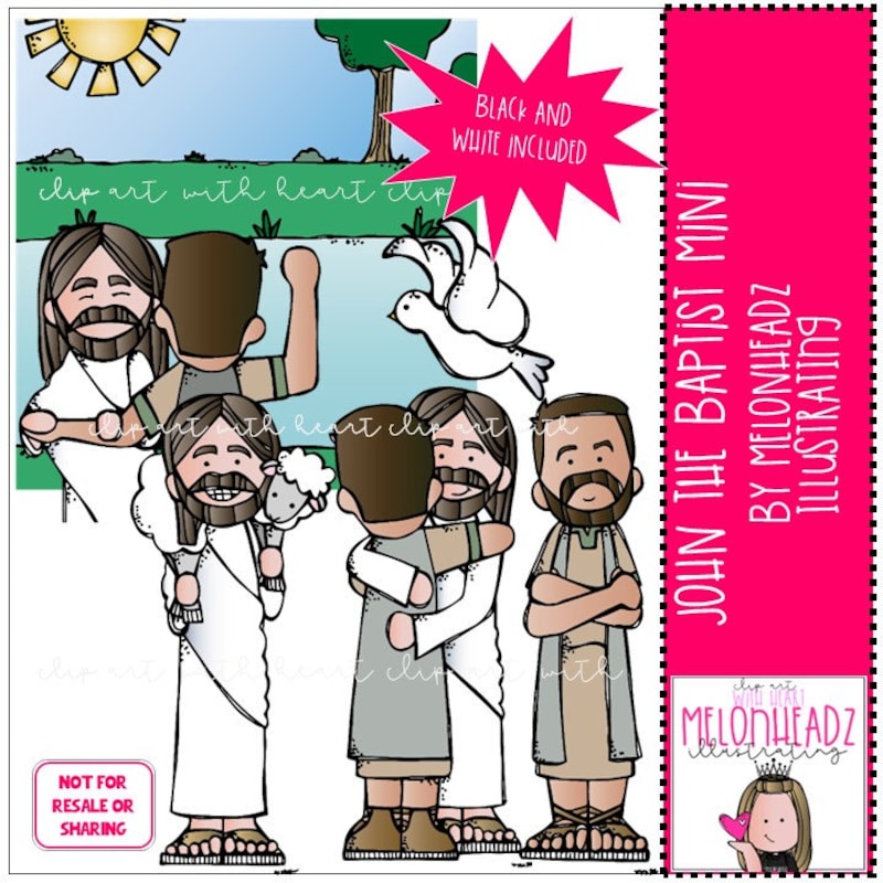 John the Baptist Clipart - Etsy