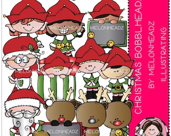 Snow Fun Clip Art Bobbleheadz Combo Pack | Etsy