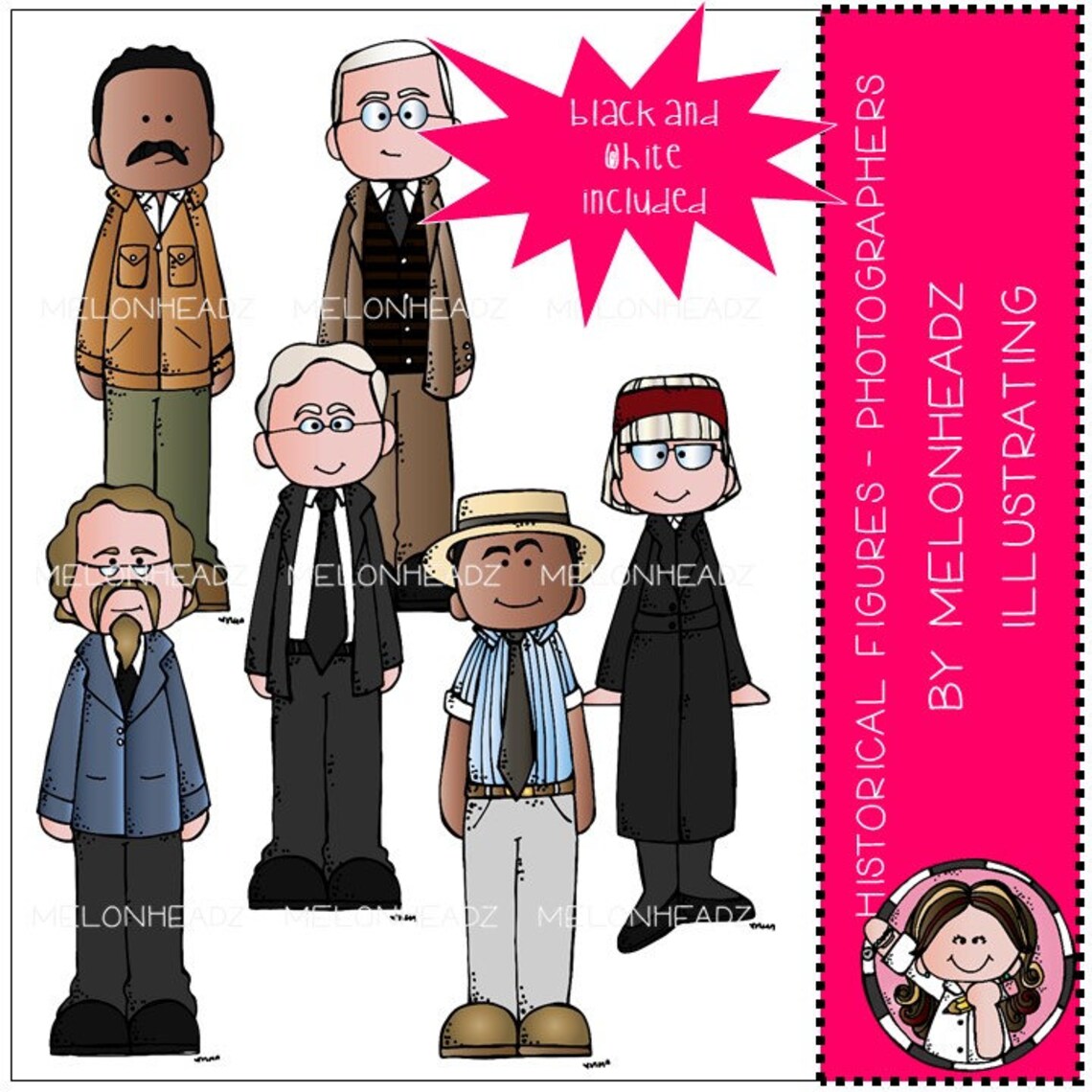 Historical Figures Clip Art - Photographers - Mini - Etsy