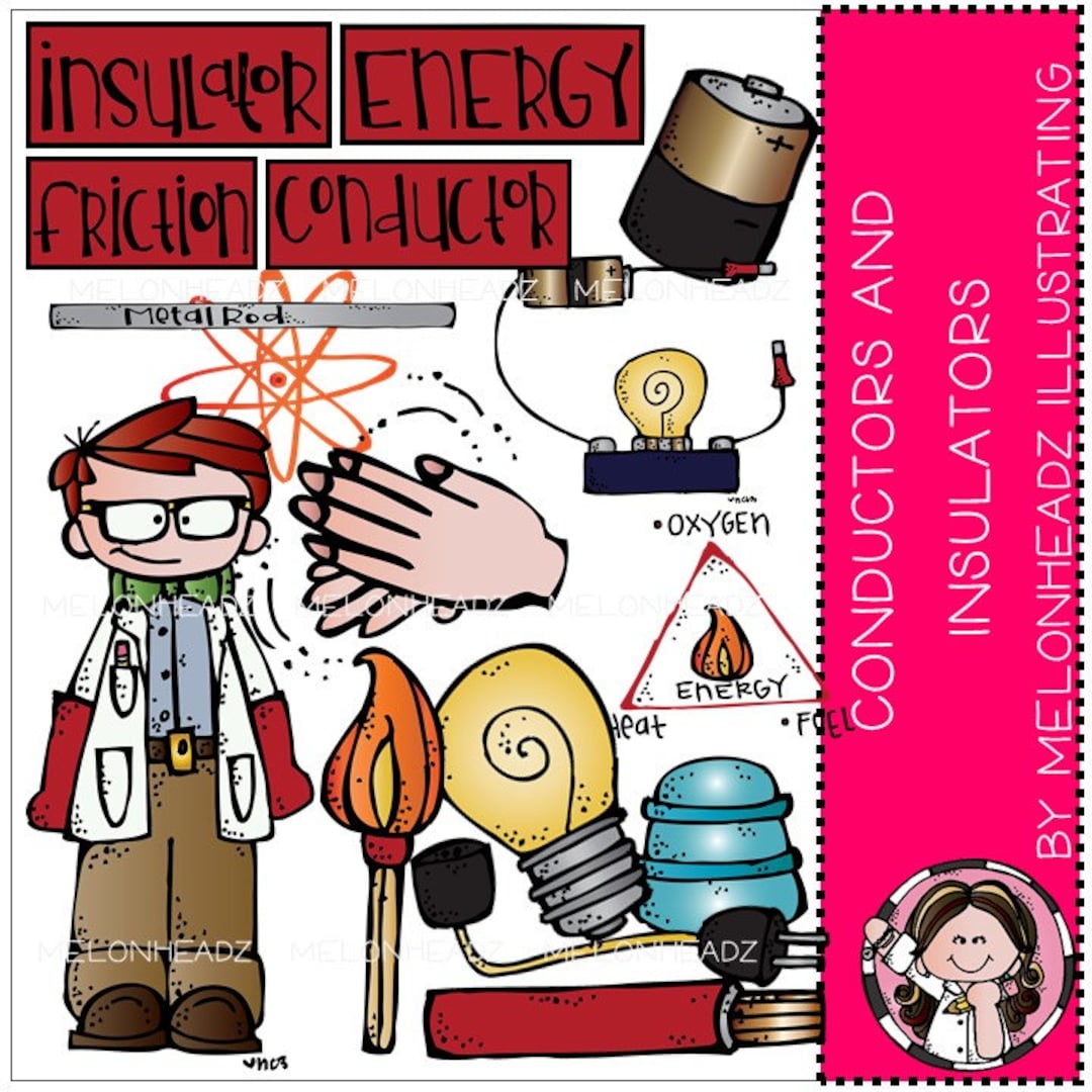Conductors and Insulators Clip Art - Etsy