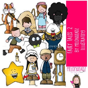 Fairy Tales Clip Art Set 2, Nursery Rhyme Clip Art, Literature Clip Art ...