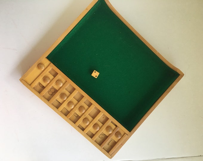 Vintage Shut Box Game, Game Room, Man Cave, Vintage Gaming , Wood Shut ...