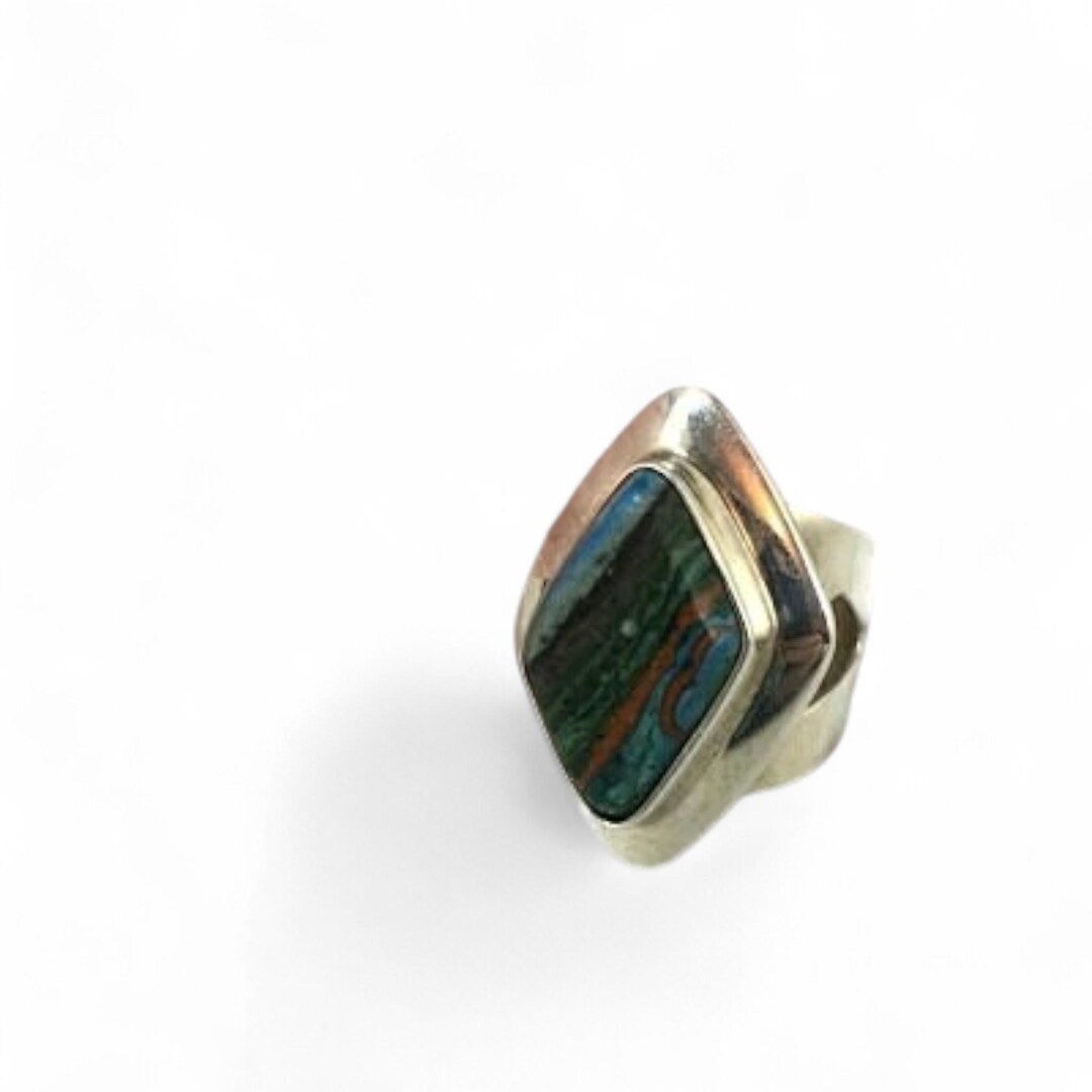 Jay King DTR Ring Rainbow Calsilica 925 Sterling Silver Desert Rose ...