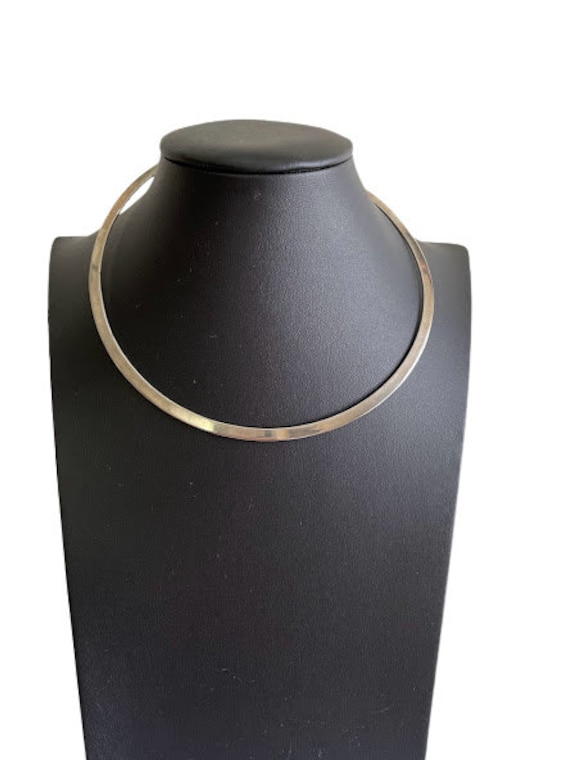 Bespoke Solid Silver Torque Choker Elegantly designed… - Gem