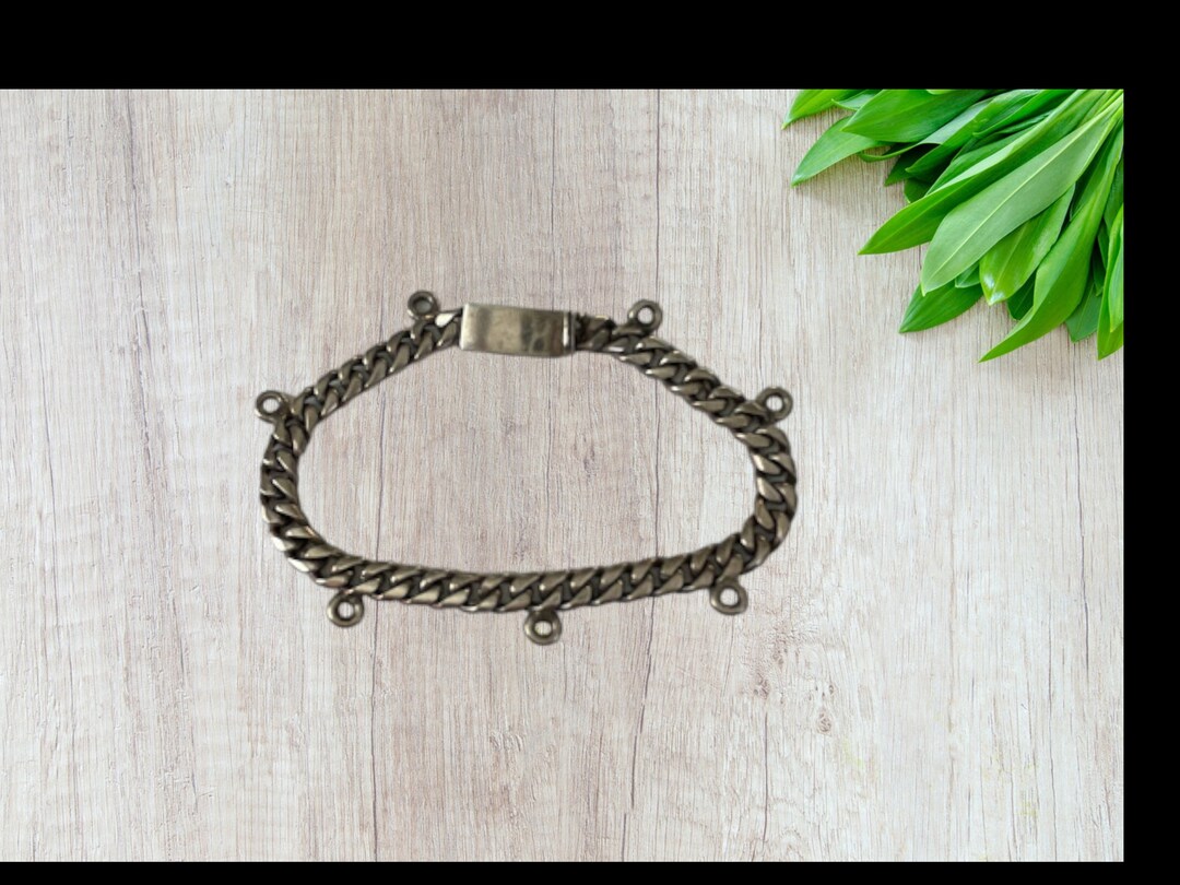Vintage 1950s Castelan Signed Mexico Sterling Silver Charm Bracelet 13g ...
