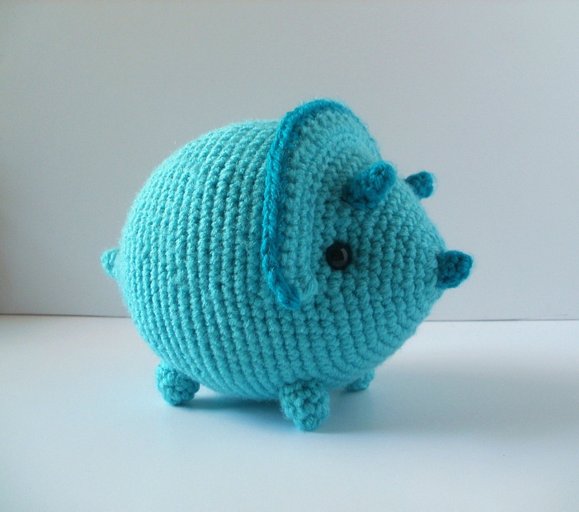 Crochet Pattern: Trixie the Triceratops - Etsy
