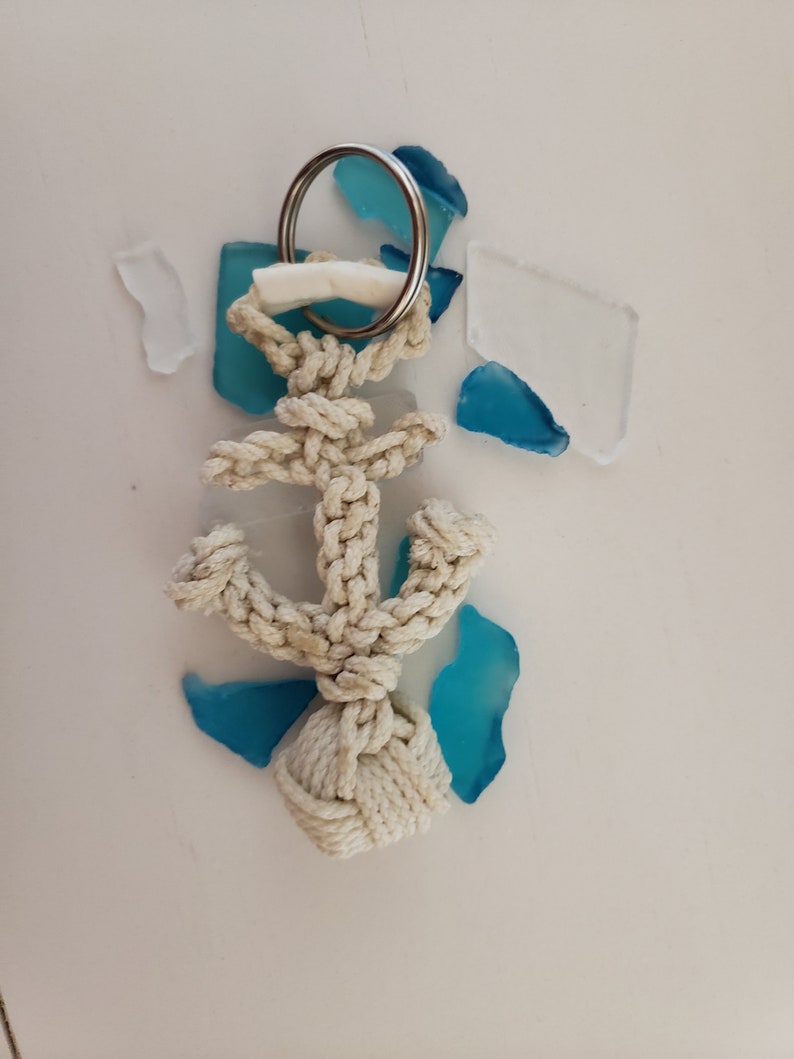 Nautical Knots, Unique, Anchor, Monkey Fist Key Chain, Nautical Gift ...