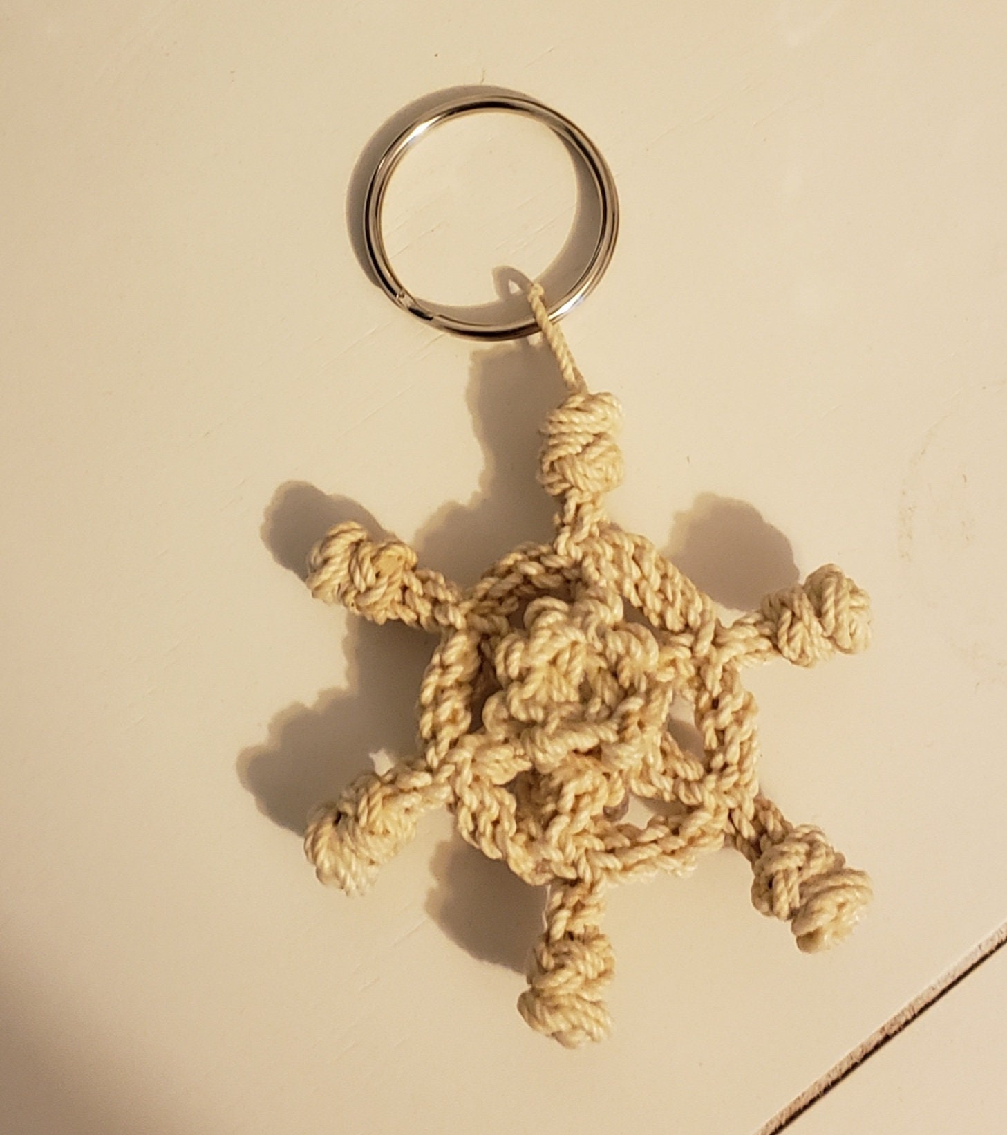 Nautical, Coastal, Captains, Ships Wheel Key Ring - White - #305 - Etsy