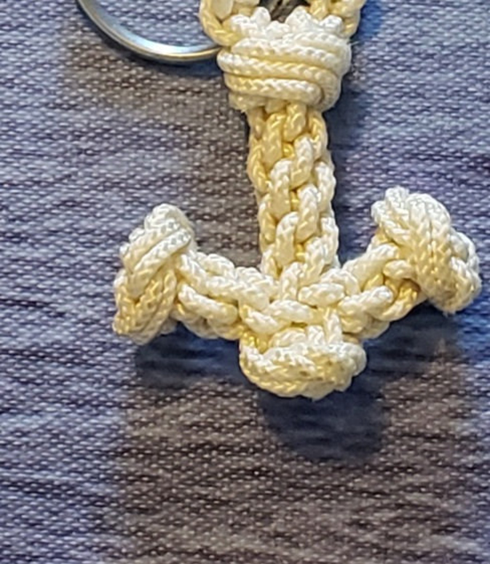 Nautical Anchor -hand Tied, Fancy Rope Work, Macrame, Coastal Sailor ...