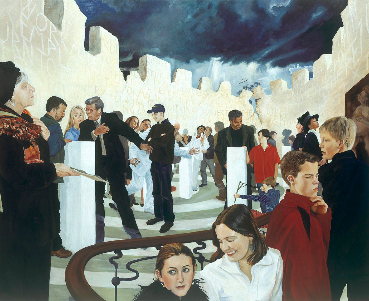 Wall Décor The Ivory Tower Gicl\u00e9e print of an egg-tempera and oil ...