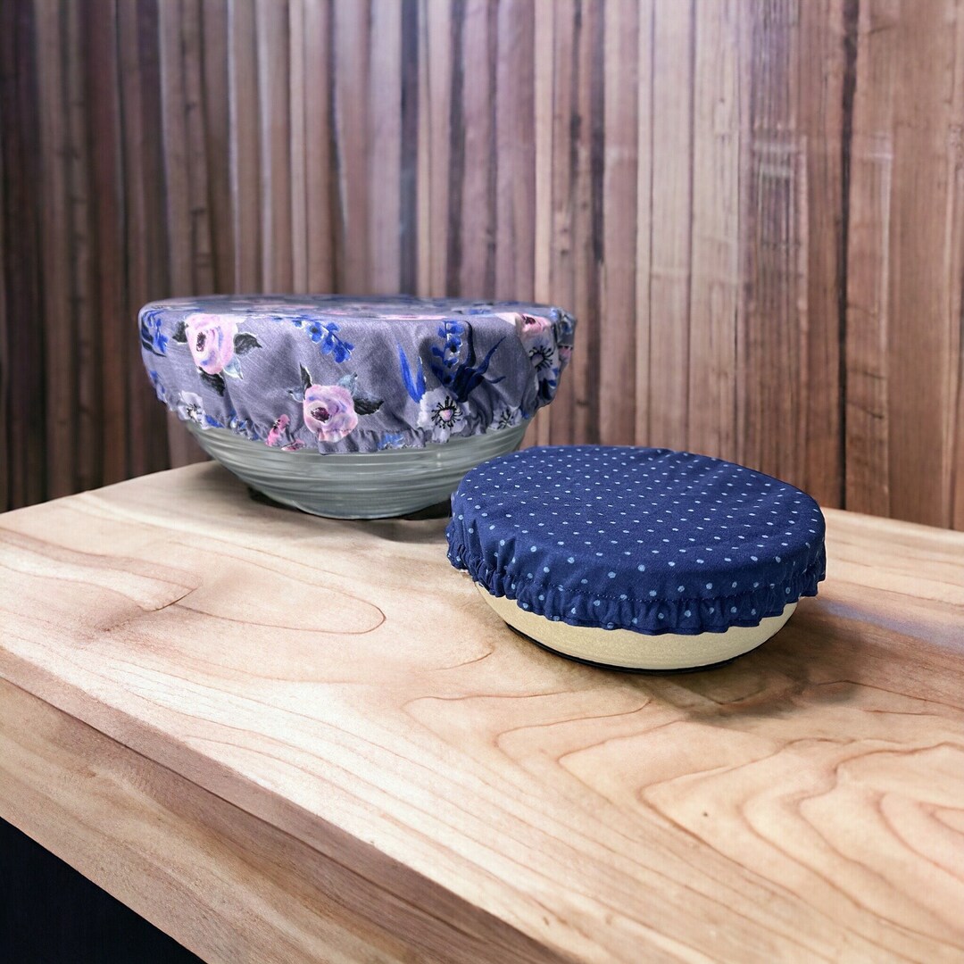 Reversible Bowl Cover, Cotton Jar Bonnet, Cloth Sourdough Bread ...