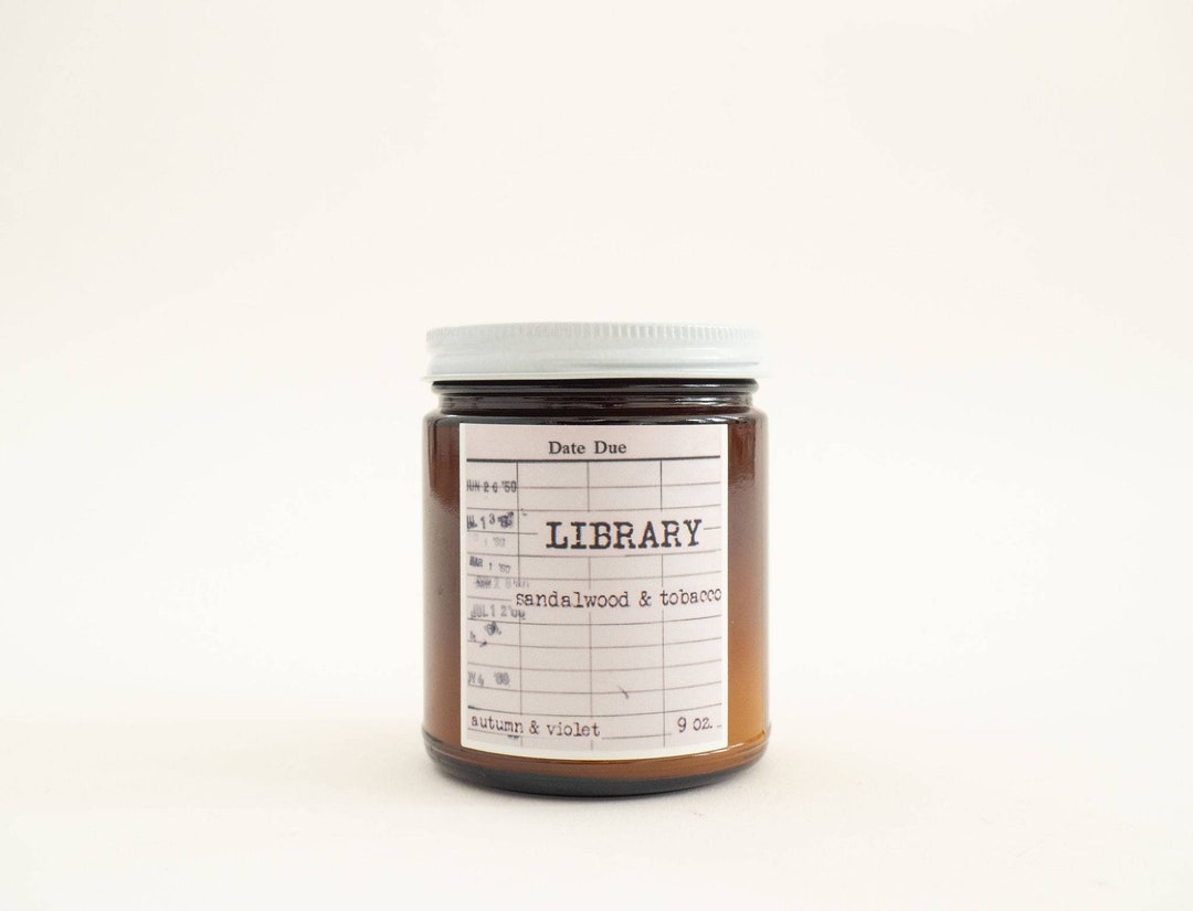 Library Candle, Book Lover Candle, Book Lover Gift, Book Candles ...