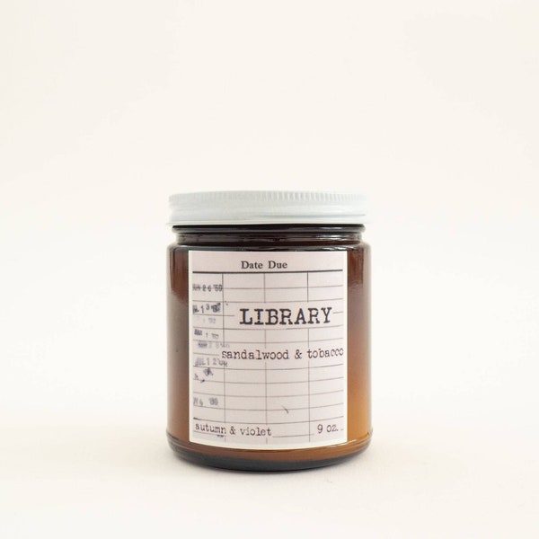Library Candle - Etsy