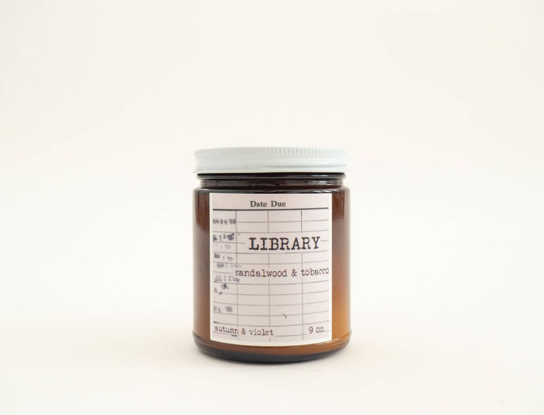 Library Candle, Book Lover Candle, Book Lover Gift, Book Candles ...