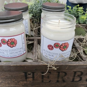 Heirloom Tomato Candle, Tomato Candle, Tomato Leaf Candle, 12 Oz. - Etsy