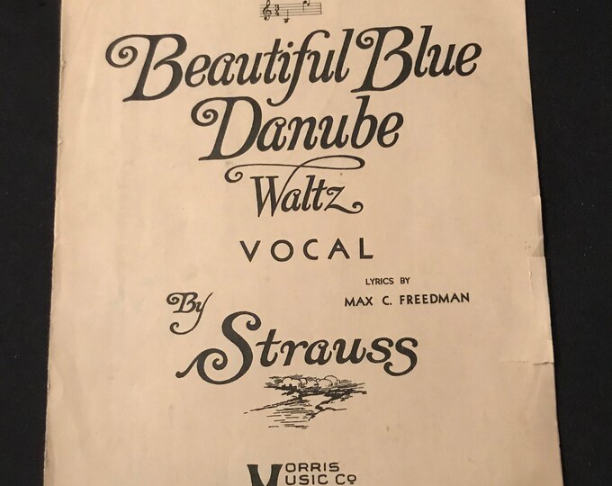 Vintage Beautiful Blue Danube Waltz by Johann Strauss & Max Freedman ...