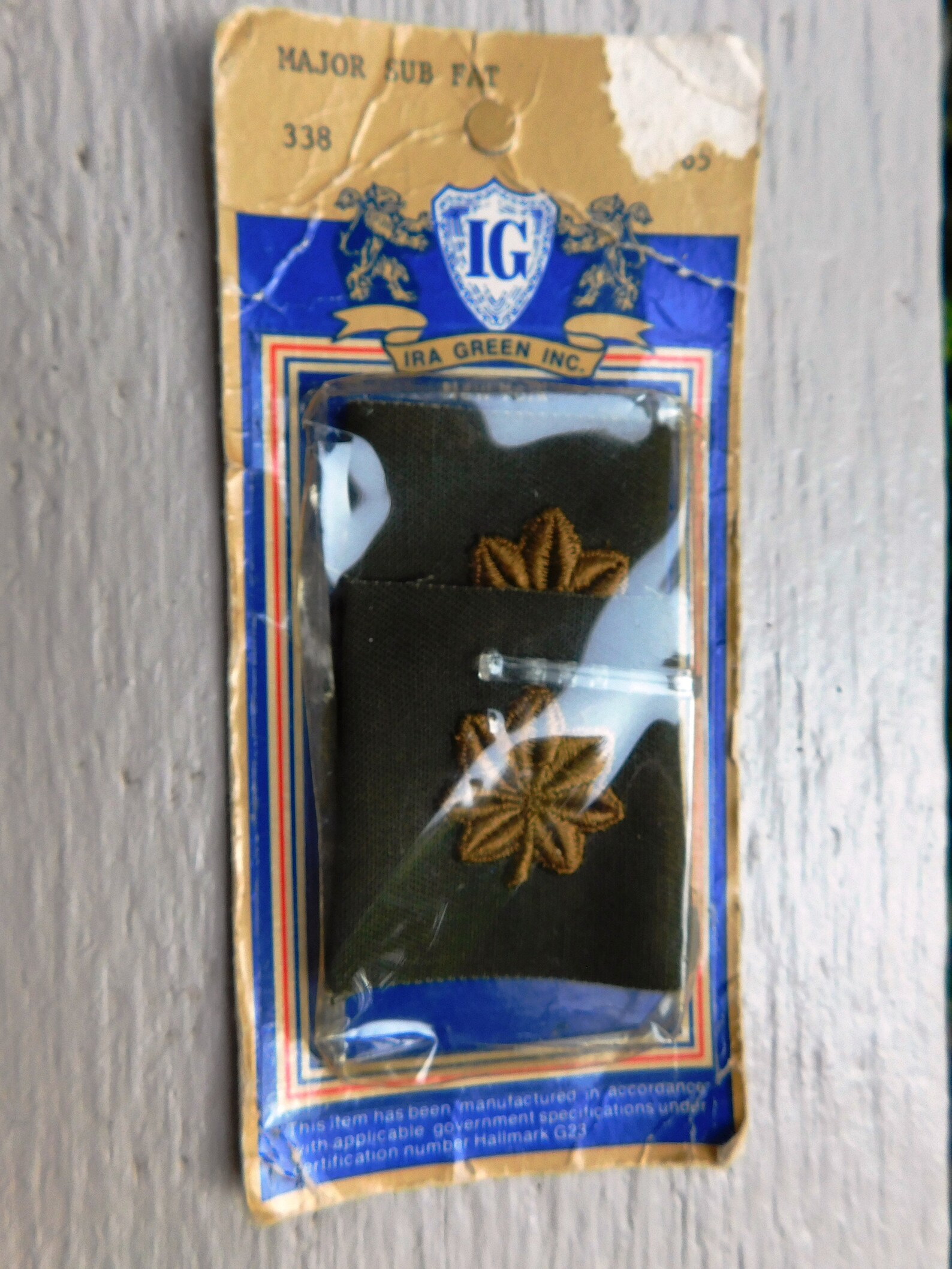 Vintage Ira Green US Army Major Pair of Cloth Collar Insignia - Etsy Canada