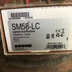 Vintage Shure Cardioid Dynamic Vocal Microphone SM58 - 1980s - From ...