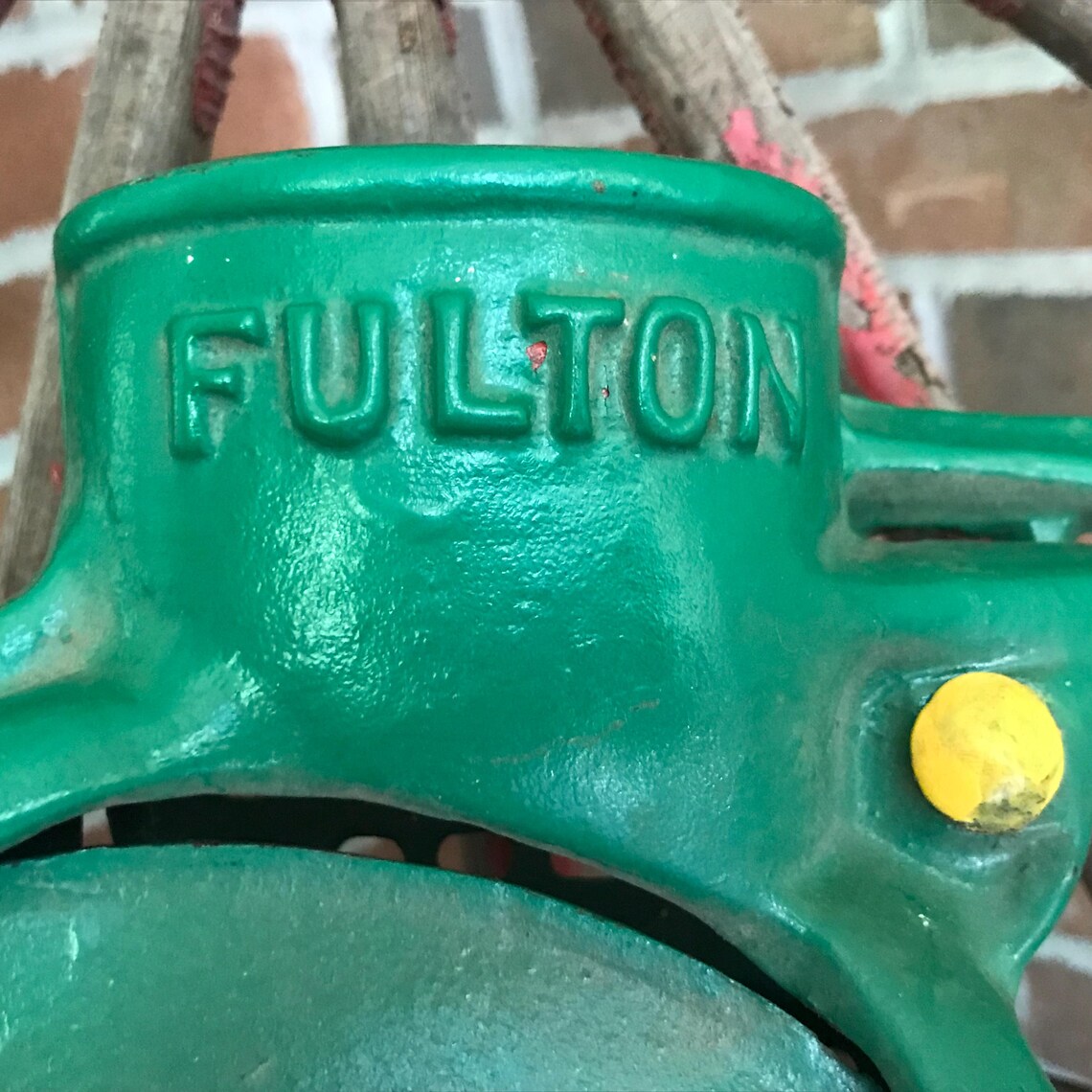 Vintage Fulton Original Paint (john Deere Green) Corn Sheller - Circa ...