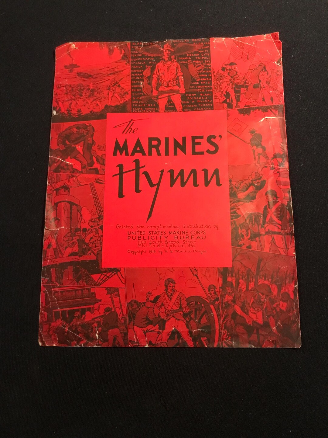 Vintage the Marines' Hymn Sheet Music - USMC Song - 1942 - From ...