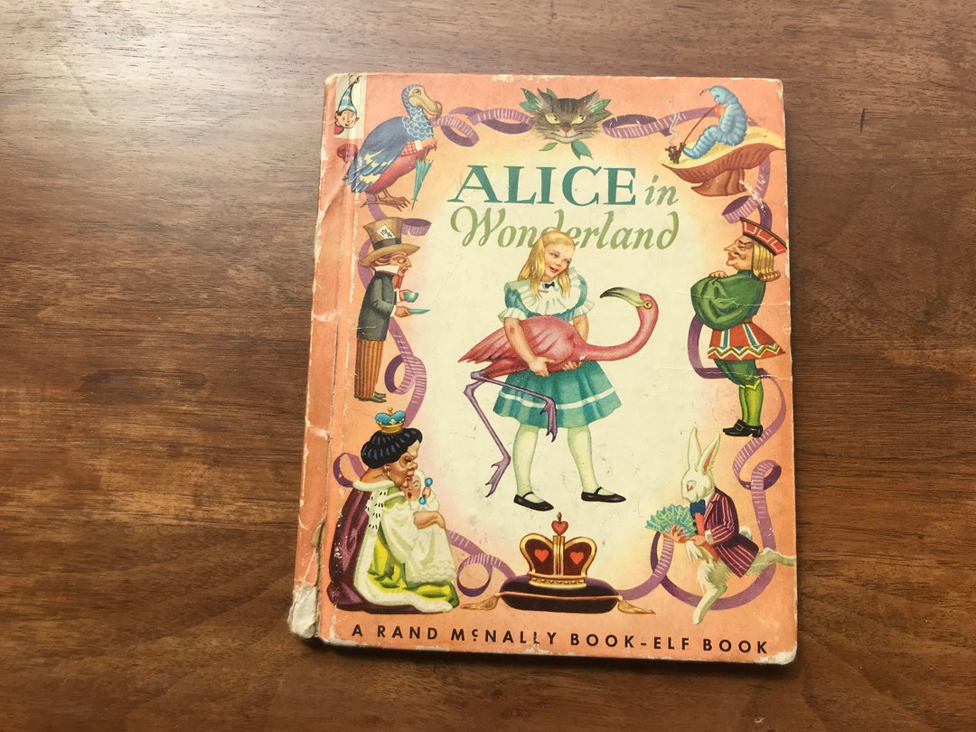 Vintage Rand Mcnally Elf Book Alice in Wonderland - 1951 - From ...