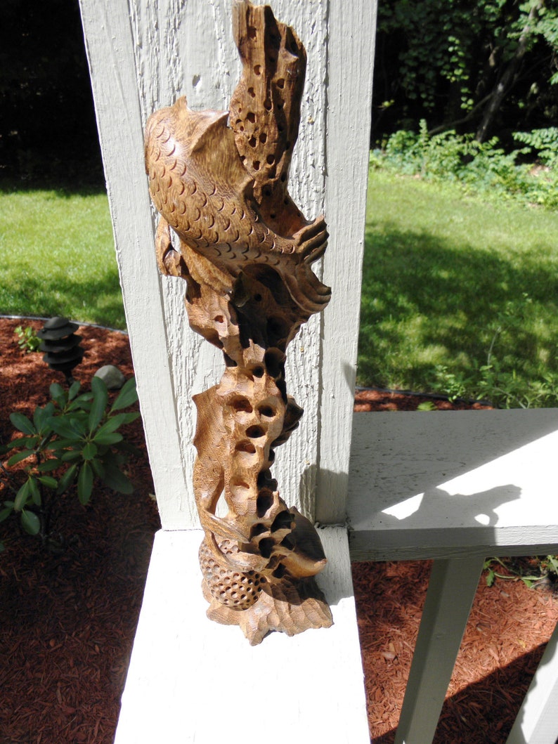 Vintage Caribbean Wood Carving Fish Figurine - Circa 1960 - From ...