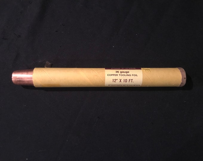 Vintage Maid-o'-metal 36 Gauge Copper Tooling Foil Roll - Pre-2004 ...