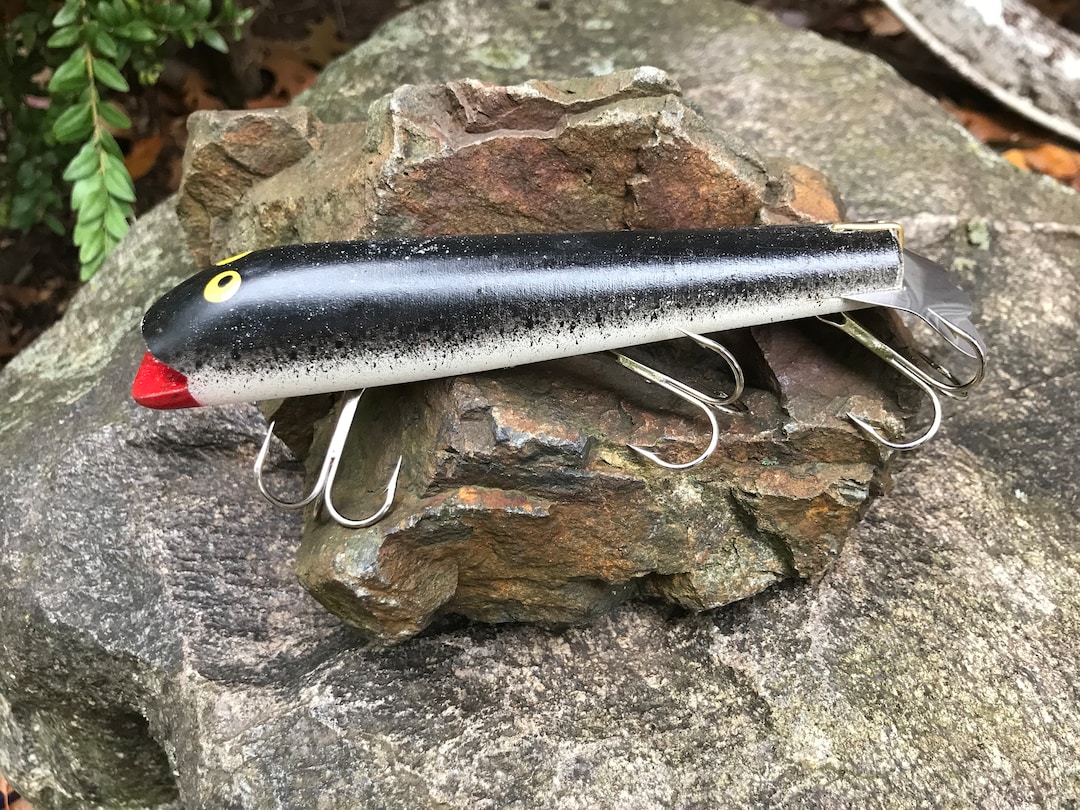 Vintage Bobbie Bait Wooden Musky Muskie Fishing Lure + Tube & Letter ...