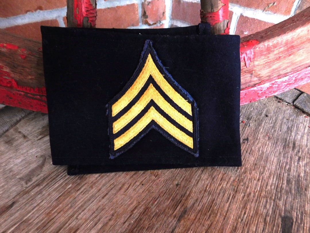 Vintage WWII US Army Acting Sergeant Chevron Wool Arm Band - 1960's ...