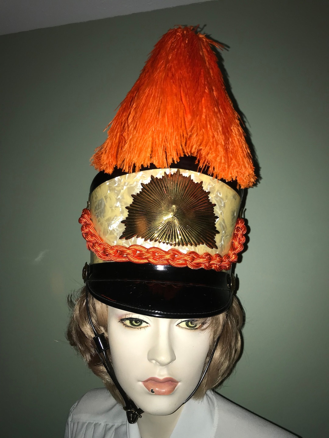 Vintage Marching Hat and Ostrich Plume - 1950s - From ...