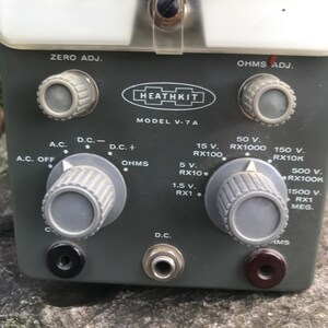 Vintage Heathkit Electronic VTVM Volt Ohm Meter Model V-7A- 1950s ...