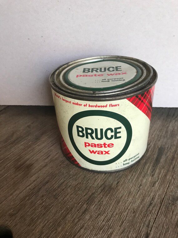 Vintage E L Bruce Co. Bruce Paste Wax Tin 1961 From | Etsy