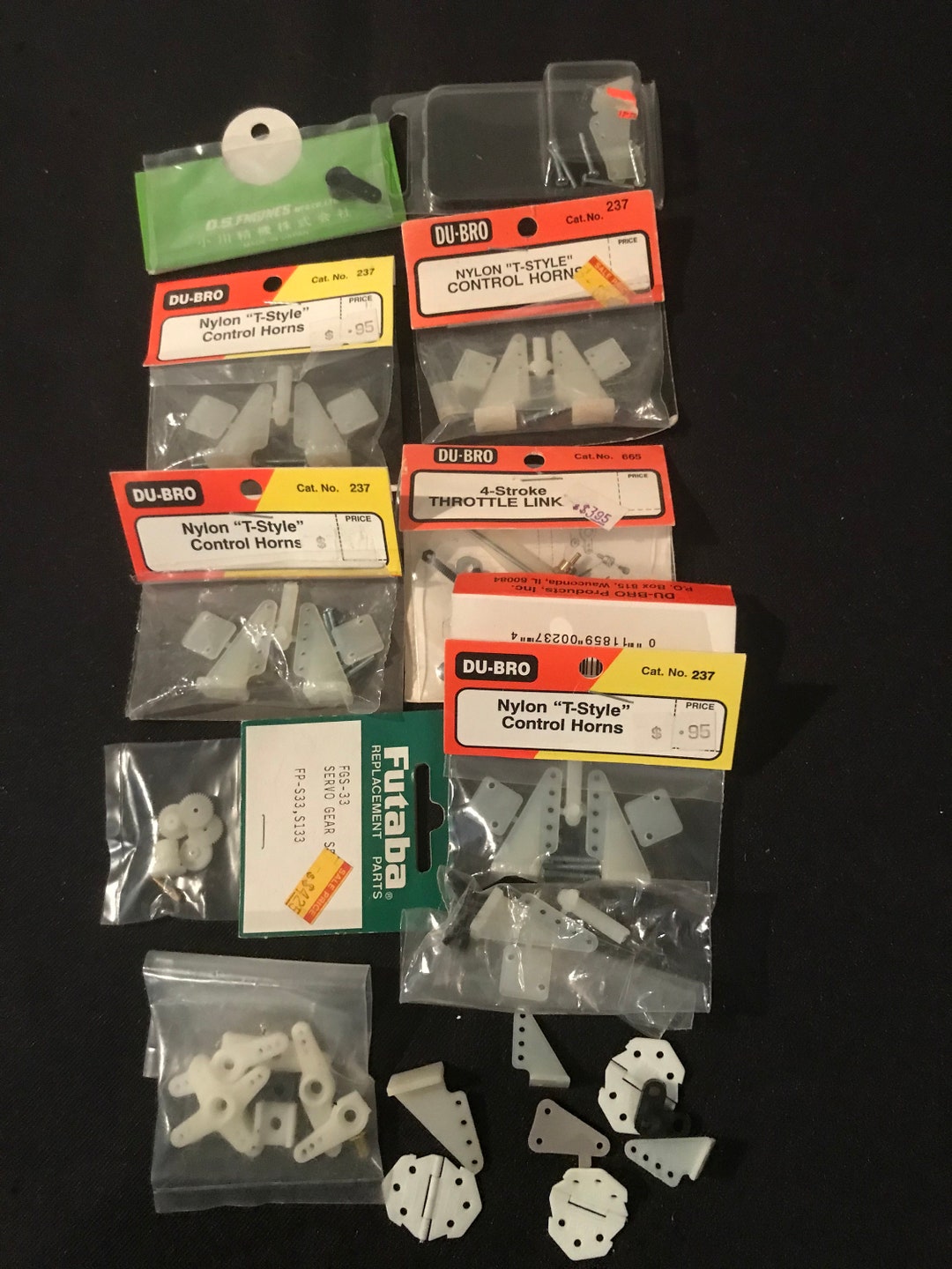 Vintage Various RC Parts - Control Horns, Throttle Link, Etc - 1970s ...