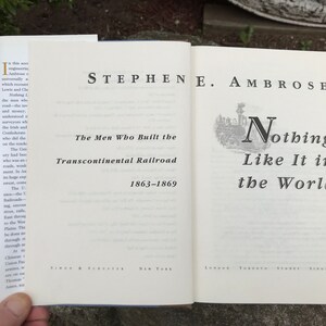 Vintage Nothing Like It in the World Book by Stephen E. Ambrose - 2000 ...