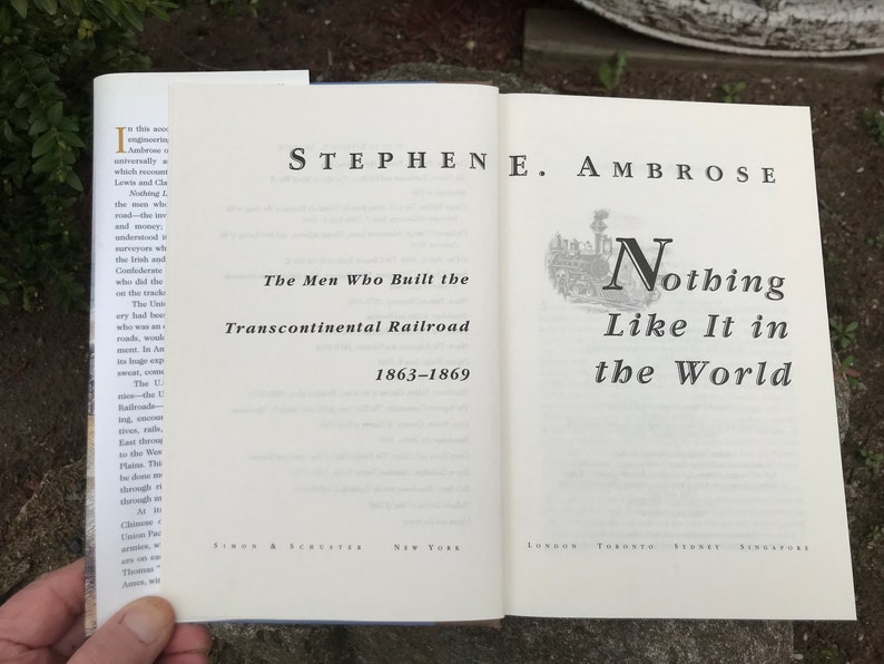 Vintage Nothing Like It in the World Book by Stephen E. Ambrose - 2000 ...