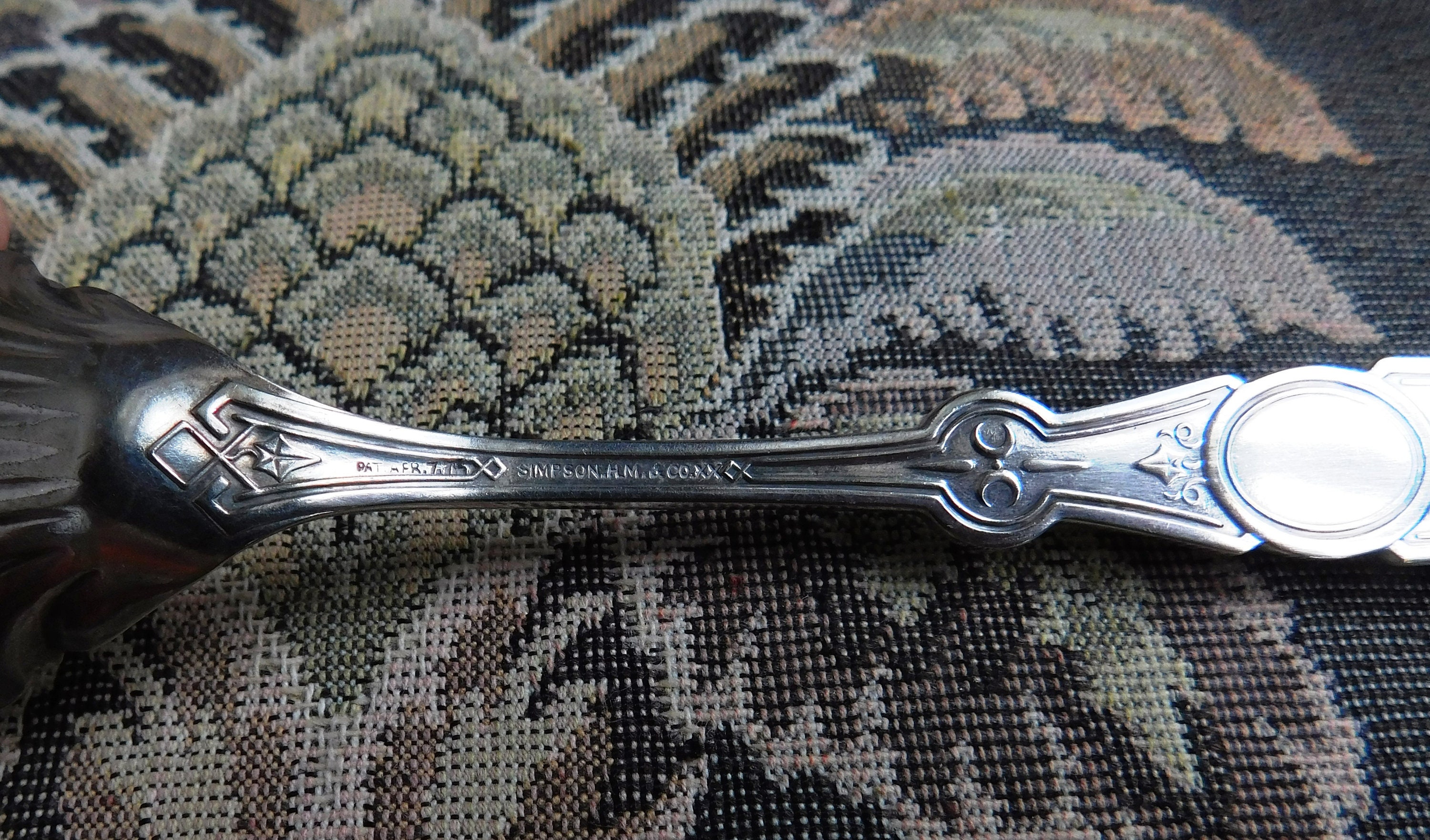 Vintage Simpson Hall & Miller Silver Plate Sugar Shell Spoon | Etsy