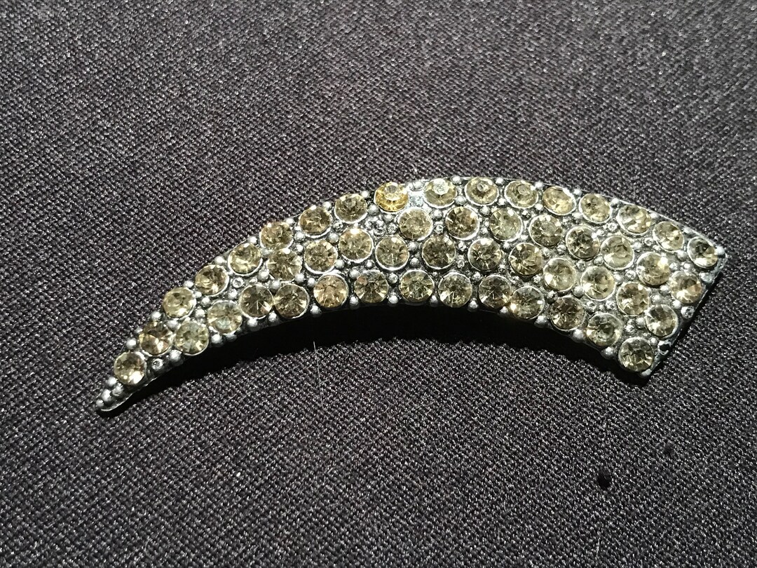 Vintage Jonquil Yellow Rhinestone Horn of Plenty Brooch 1920s From ...