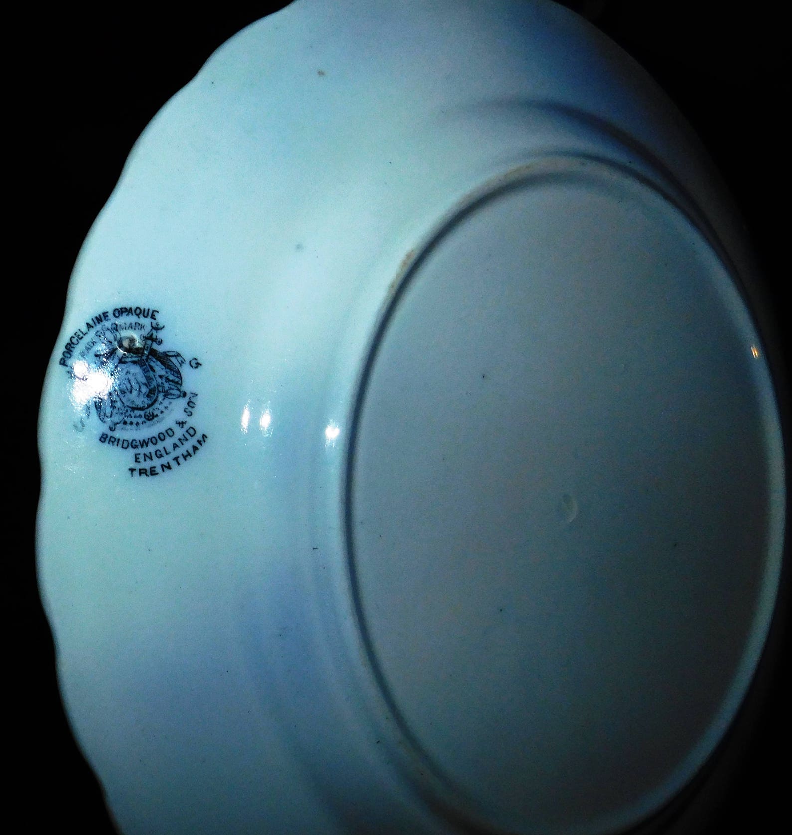 Vintage Bridgwood & Son Flow Blue Trentham Dinner Plate - Etsy