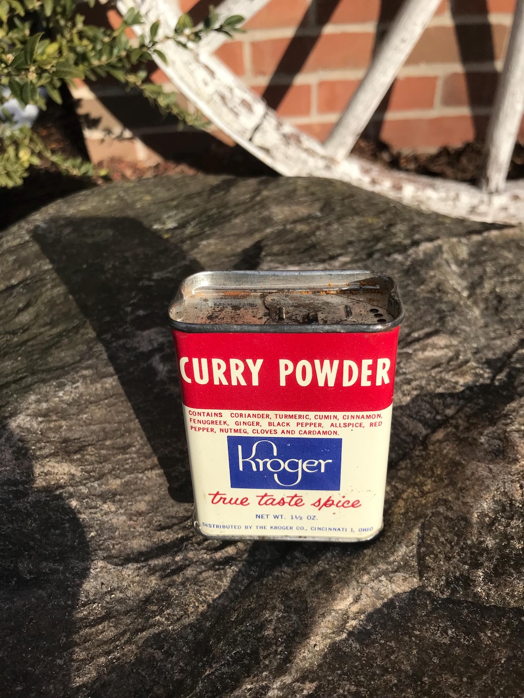 Vintage Kroger Curry Powder Spice Tin - Full - 1950s - From ...