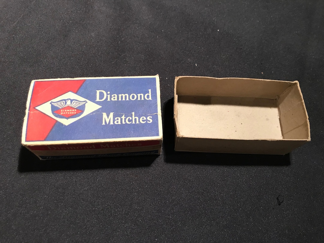 Vintage Diamond Matches Box - Circa 1920 - From Dustymillerantiques - Etsy