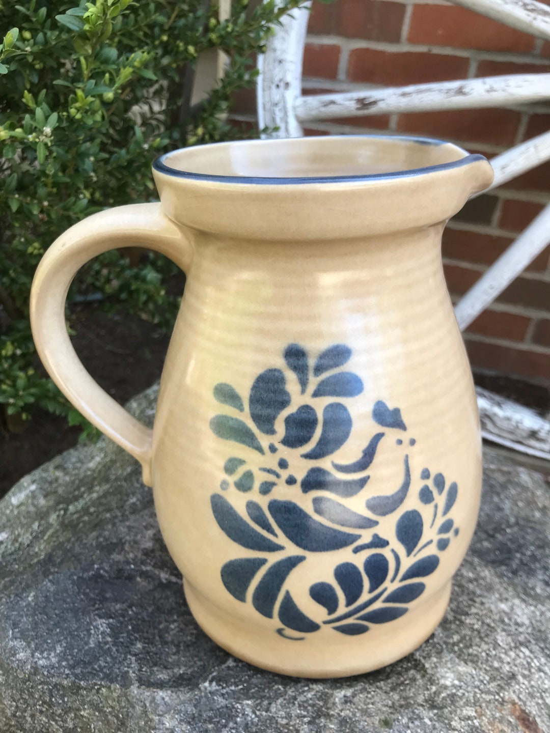 Vintage Pfaltzgraff Folk Art 80 Oz. Pitcher - 1980s - From ...