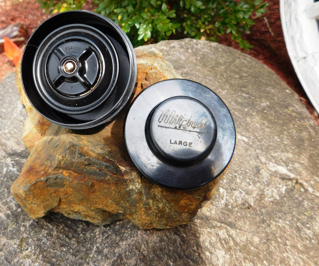 Vintage Garcia Mitchell Black Spare Reel in Container - Circa 1950 ...
